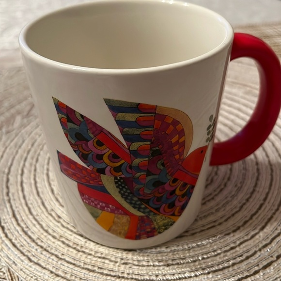 unicef | Dining | Unicef Dove Peace Mug Coffee Tea Cup Red Handle Bird ...